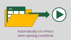 Automatically run a Macro when opening a workbook - Excel Off The Grid