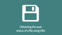 Obtaining the save status of a file using VBA - Excel Off The Grid