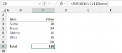 How to create a relative named range in Excel