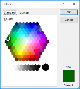 Calling and using the color picker with VBA - Excel Off The Grid