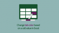 Change tab color based on a cell value in Excel - Excel Off The Grid