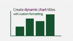 Formatted dynamic chart titles in Excel
