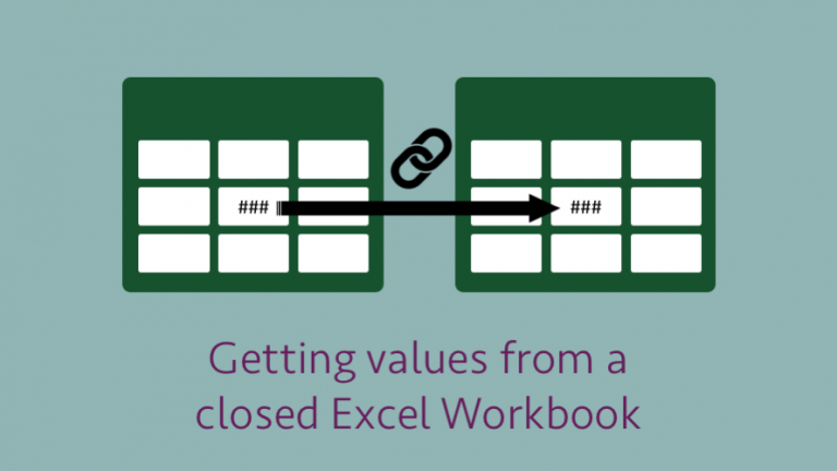Getting Values From A Closed Excel Workbook Excel Off The Grid