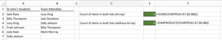 How to list duplicate values (or unique values) in Excel