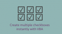 Create multiple checkboxes instantly with VBA - Excel Off The Grid