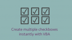 Create multiple checkboxes instantly with VBA - Excel Off The Grid