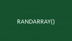 RANDARRAY function in Excel (How to + 4 Examples)
