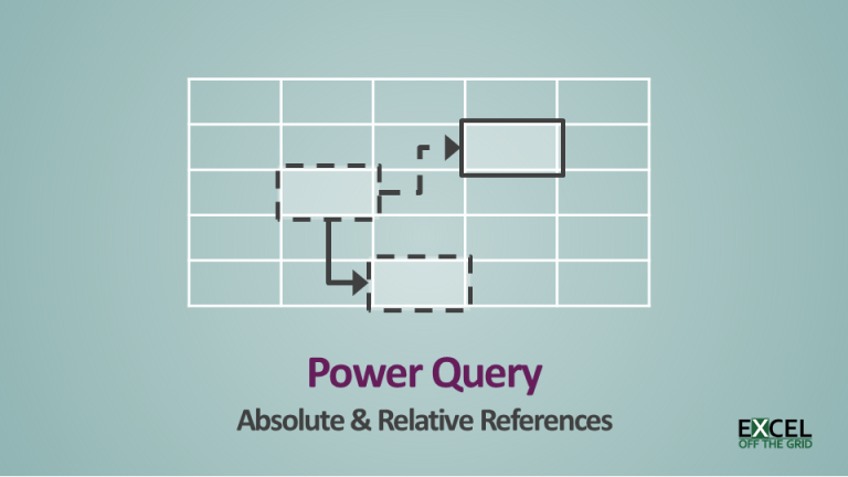 Power Query - Absolute and relative references - Excel Off The Grid