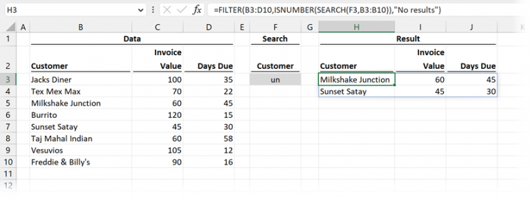FILTER function in Excel (How to + 8 Examples)