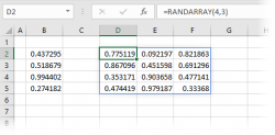 RANDARRAY function in Excel (How to + 4 Examples)