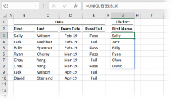 UNIQUE function in Excel (How to + 6 Examples)