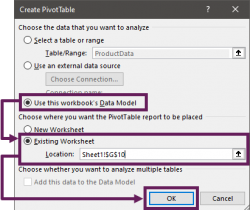 How to create a PivotTable from multiple Tables (easy way)