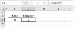 CHAR function in Excel - Excel Off The Grid
