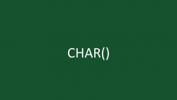 CHAR function in Excel - Excel Off The Grid