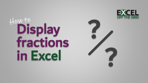 How to display fractions in Excel (the easy way)