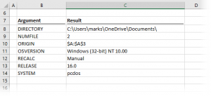 INFO function in Excel - Excel Off The Grid