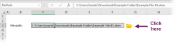 Browse for file path with VBA: insert value into cell