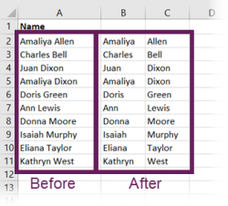 How to split cells in Excel: 4 simple ways