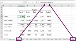 How to sum across multiple sheets in Excel - simple method