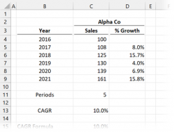 How to calculate CAGR in Excel (5 easy ways)