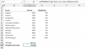 How to calculate Weighted Average in Excel (4 easy examples)