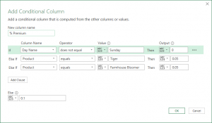 Power Query If statement: nested ifs & multiple conditions