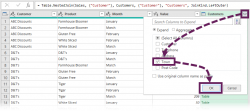 Power Query: Lookup value in another table with merge