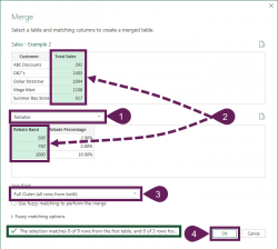 Power Query: Lookup value in another table with merge