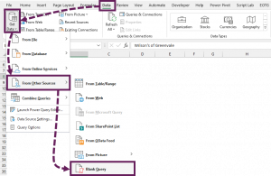 How to get data from the Current Workbook with Power Query