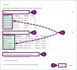 Power Query: Lookup value in another table with merge