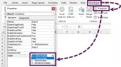 6 ways to make Excel sheets very hidden (invisible)