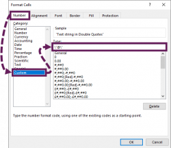 How to add double quotes in Excel formula