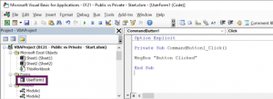 Private vs Public Subs, Variables & Functions in VBA