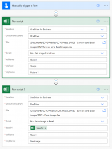 How to email or save Excel images with Power Automate