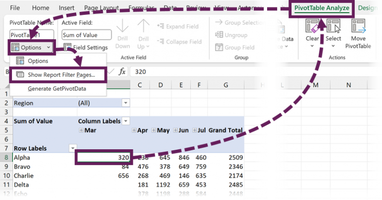 How To Create Sheets For Each Item In PivotTable Field