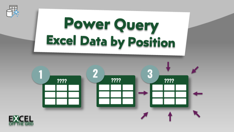 Power Query: Get data when sheet/Table names change (2 ways)