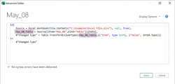 Power Query: Get data when sheet/Table names change (2 ways)