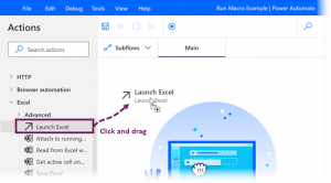 How to run Excel macros from Power Automate Desktop