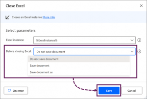 How to run Excel macros from Power Automate Desktop