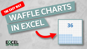 How to make Waffle Charts in Excel: The EASIEST way