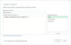 How to add fiscal Month, Quarter or Year Column in Power Query - Excel Off The Grid