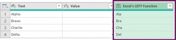 Text functions - Excel & Power Query comparison