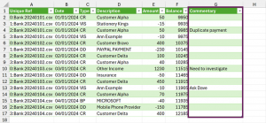 How to add manual information to a query (commentary & references)