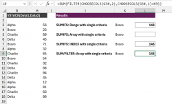 How to use SUMIFS with arrays (Excel problem solved!)