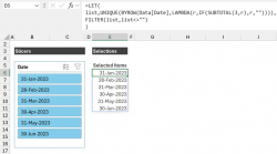 How to use Table slicers for advanced interactivity in Excel