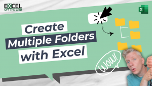 How to create multiple folders at once with Excel