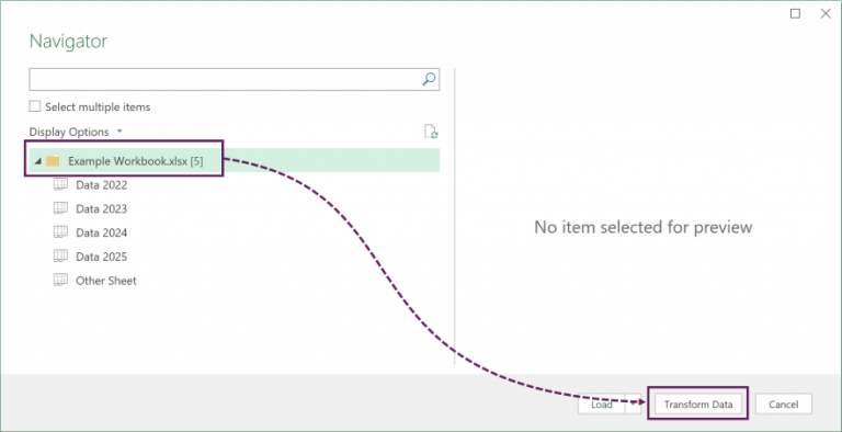 Combine multiple sheets in Power Query with a Transform Sample Sheet ...