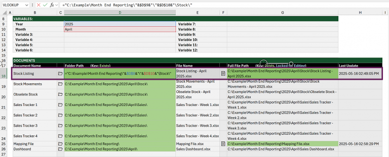 Document Control Template Feature Overview Excel Off The Grid