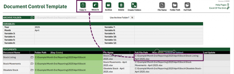 Document Control Template Feature Overview - Excel Off The Grid